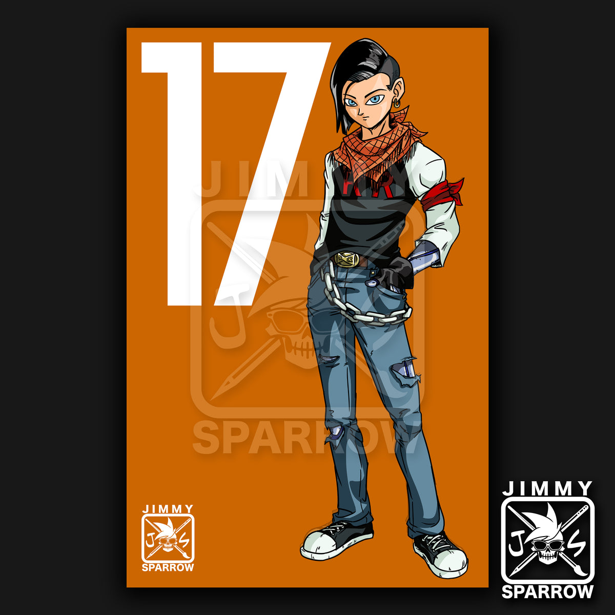 Android 17 Redesign *LIMITED PRINT* - 11" X 17" Poster – Jimmy Sparrow