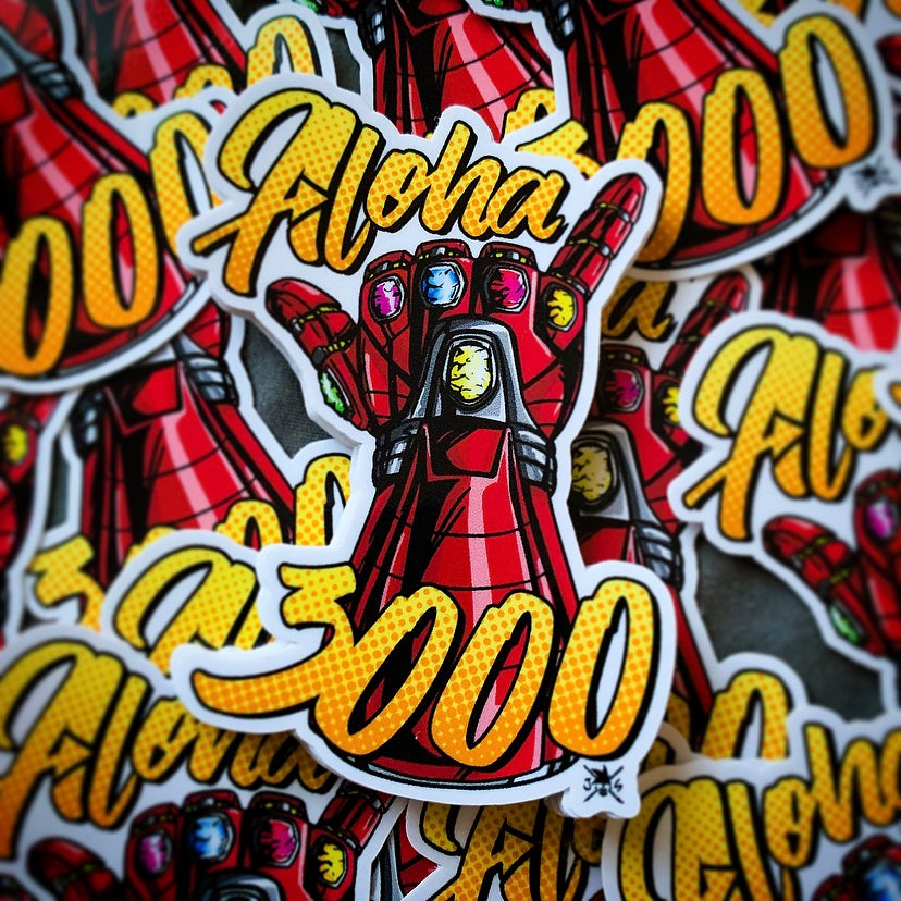 Aloha 3000 Sticker – Jimmy Sparrow