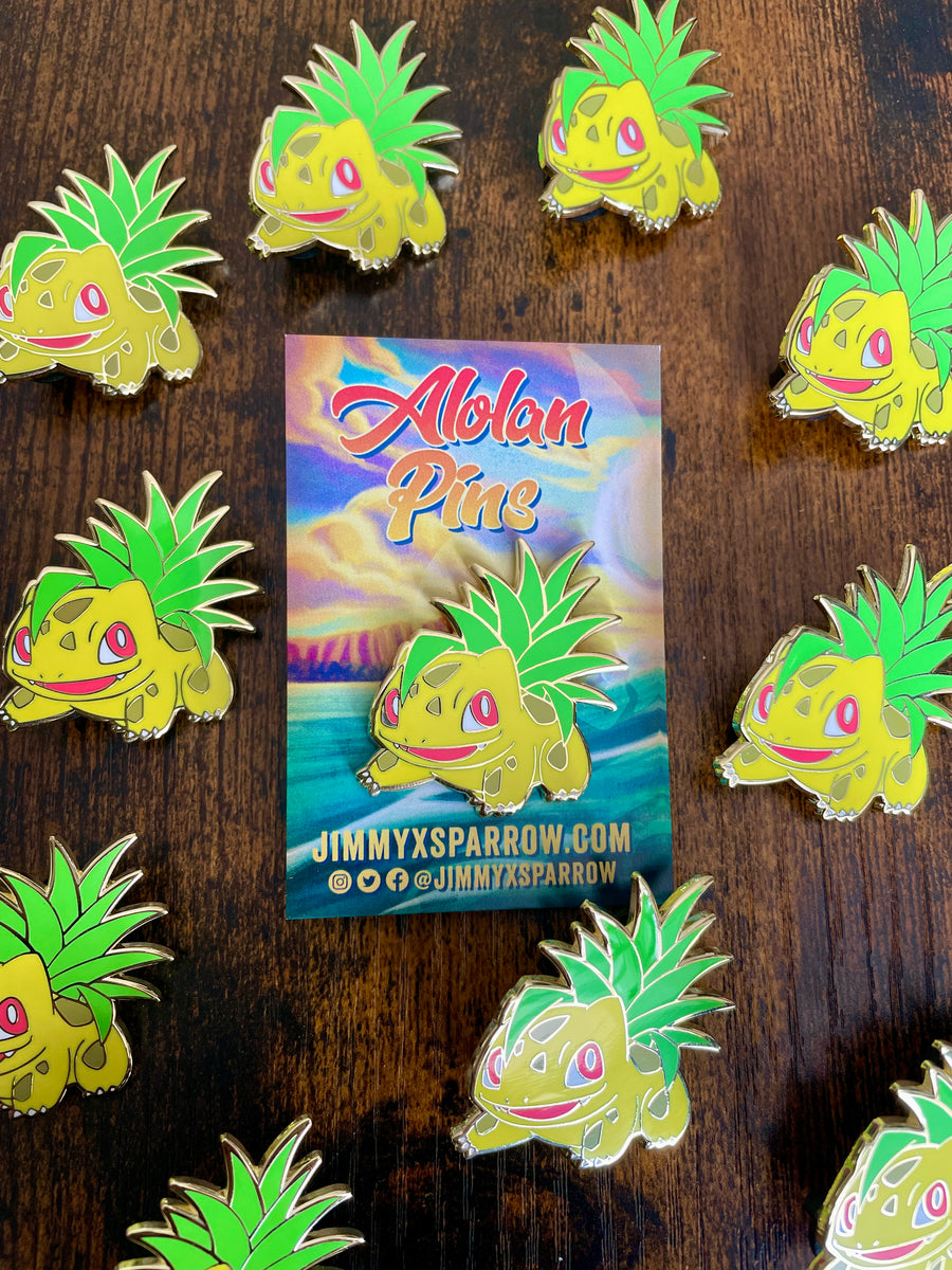 Pineapple Bulbasaur Hard Enamel Pin – Jimmy Sparrow