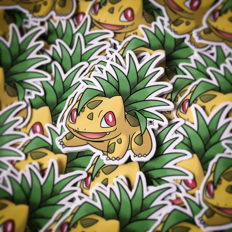 Pineapple Bulbasaur Sticker – Jimmy Sparrow